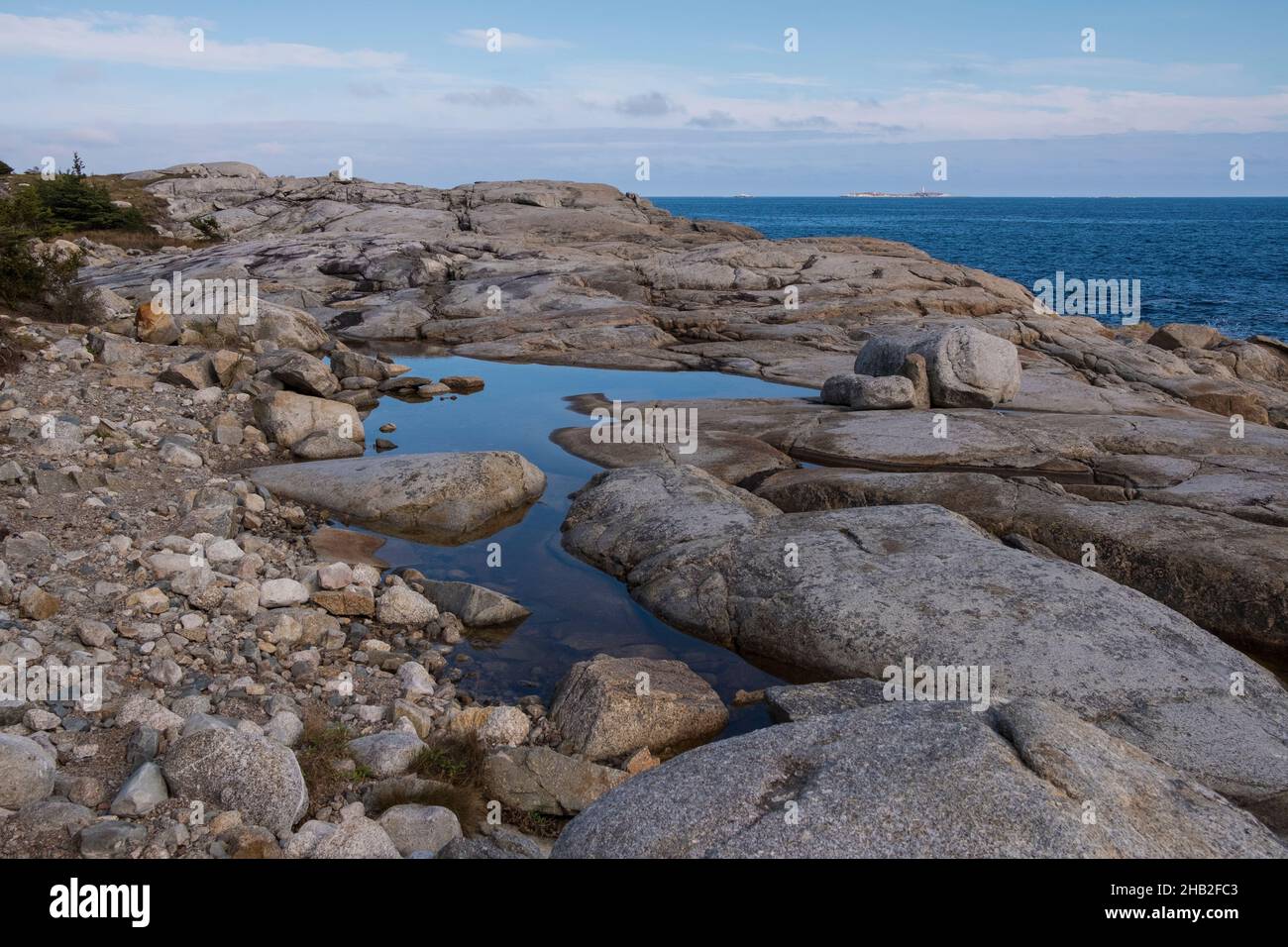 Rocky Coastline along the Crystal Crescent Trail, Nova Scotia, Canada ...