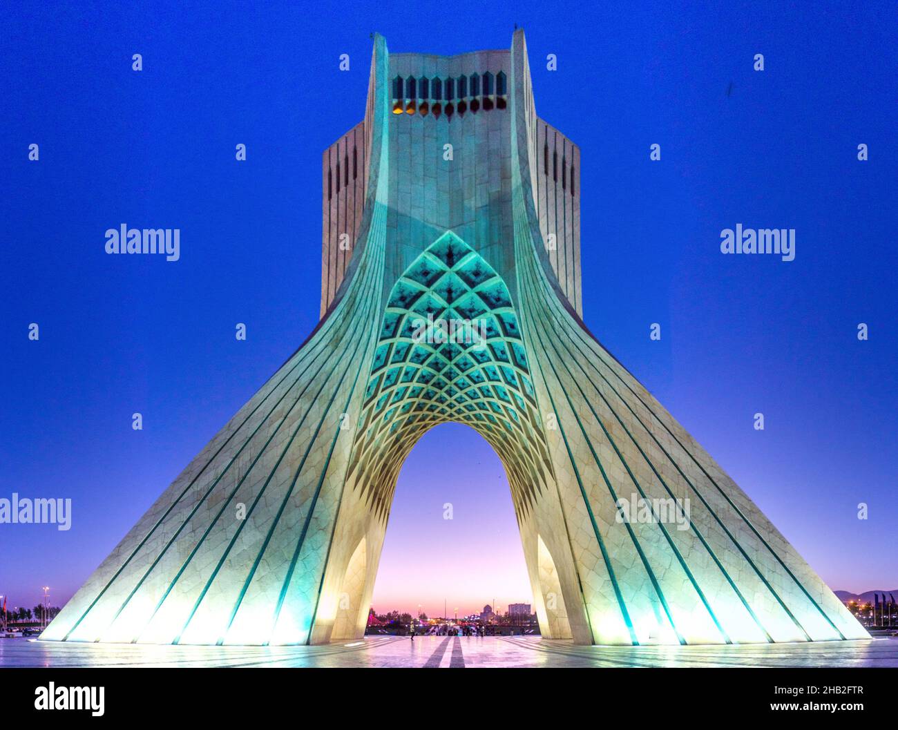 TEHRAN, IRAN - APRIL 2, 2018: Evening view of Azadi Tower Freedom Tower ... TEHRAN, IRAN - APRIL 2, 2018: Evening view of Azadi Tower Freedom Tower ...