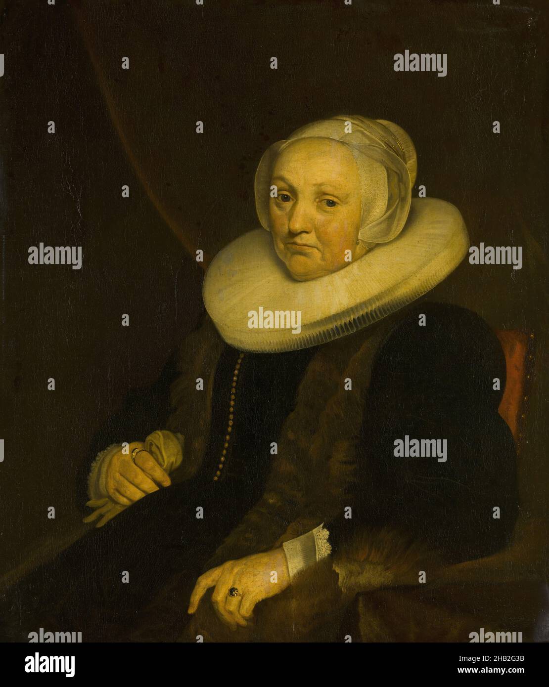 Portrait of a lady, Jacob van Loo, c. 1647 Stock Photo - Alamy