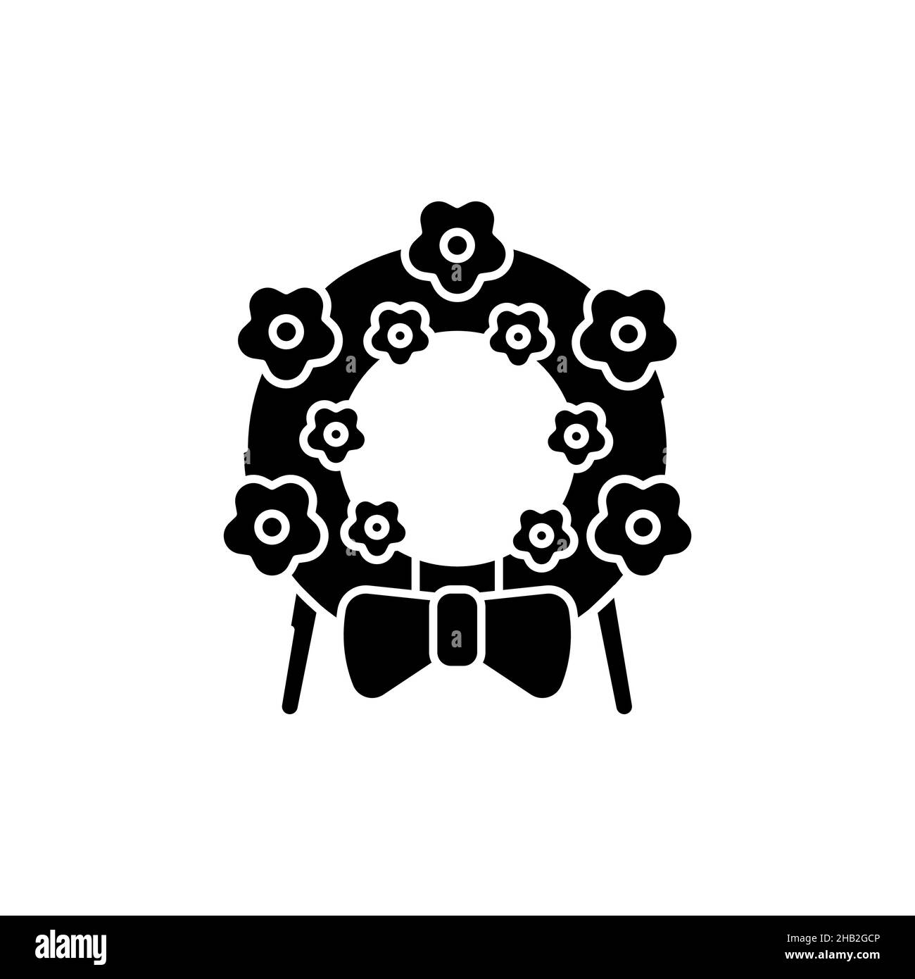 Burial wreath Cut Out Stock Images & Pictures - Alamy