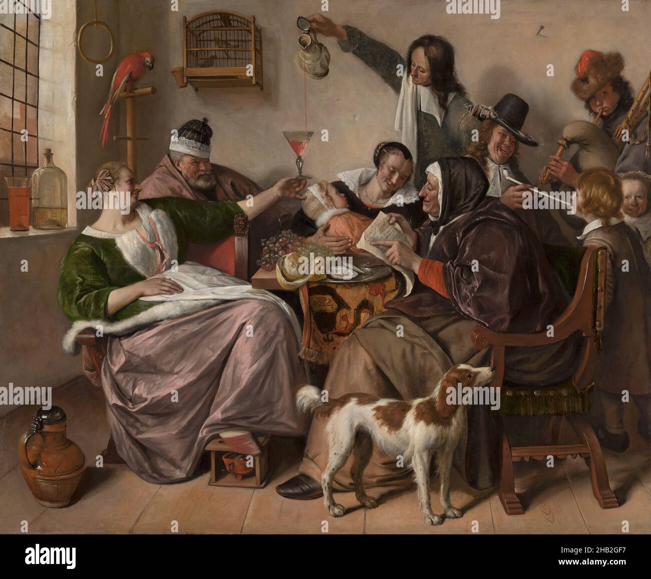 Soo food sung, soo after pepper, Jan Steen, c. 1668 – 1670 Stock Photo ...