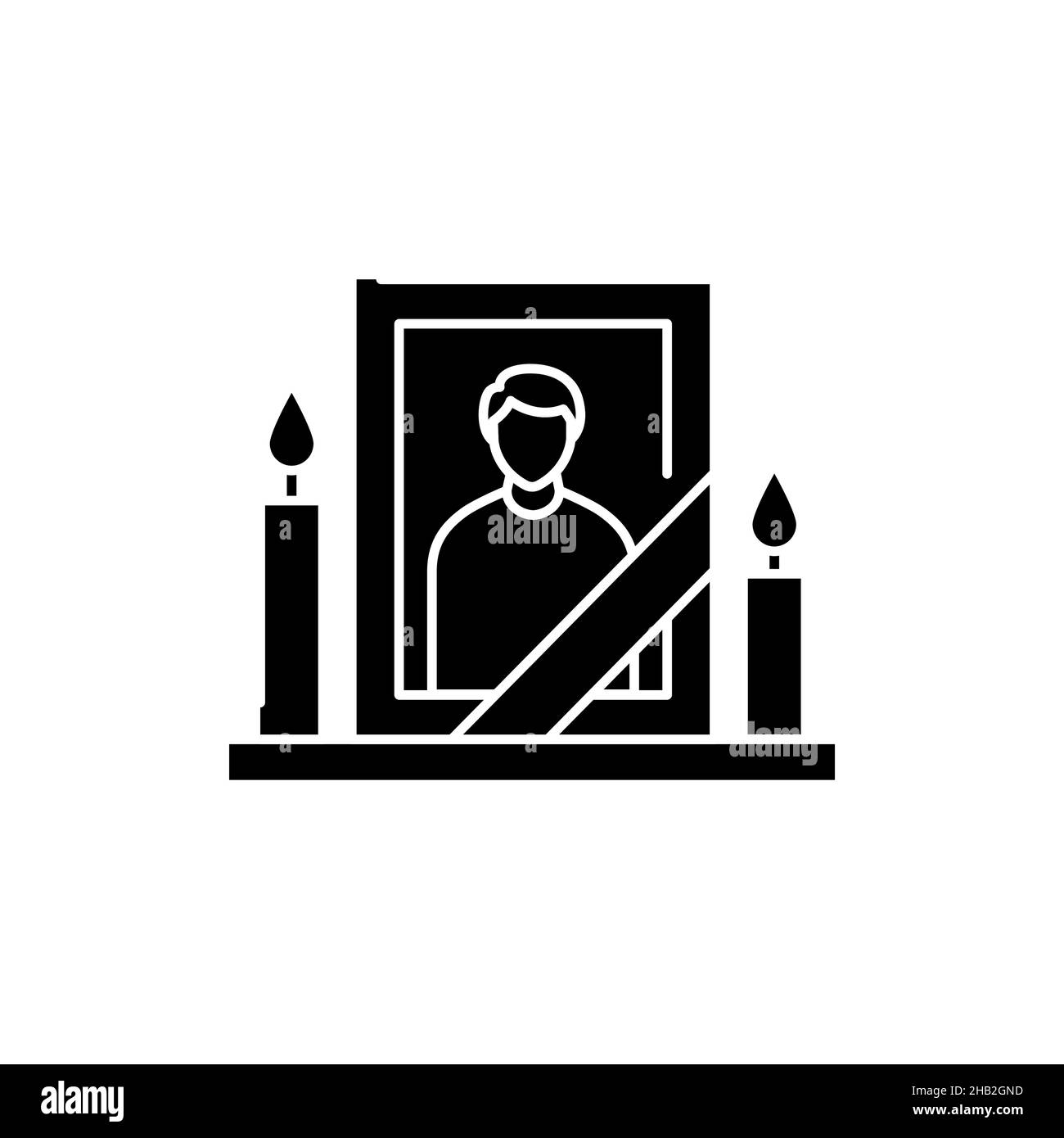 Funeral frame mourning condolence Cut Out Stock Images & Pictures - Alamy