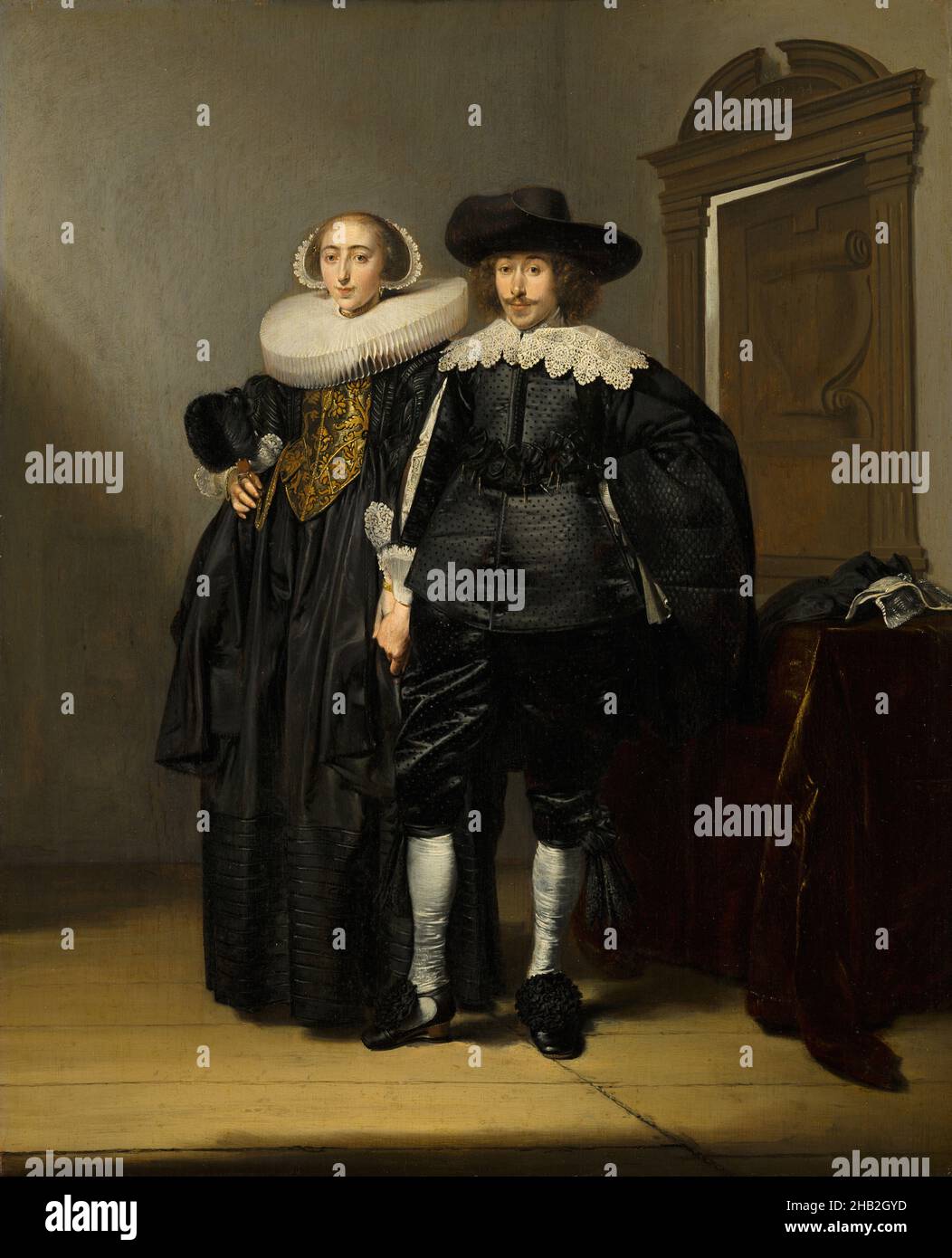Portrait of a married couple, Pieter Codde, 1634 Stock Photo - Alamy