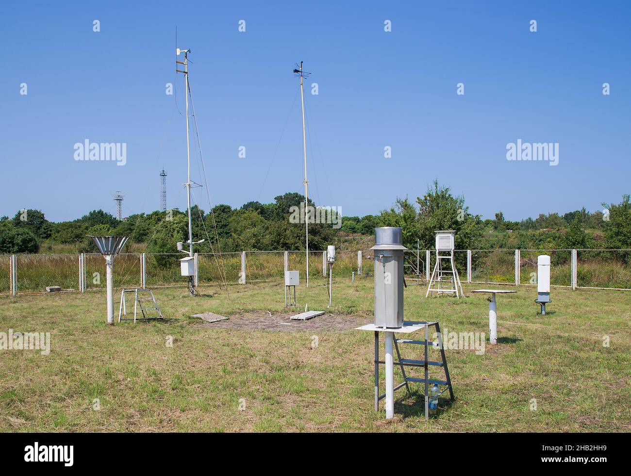 Russia. Moscow region. Meteorological site. The site of the ...