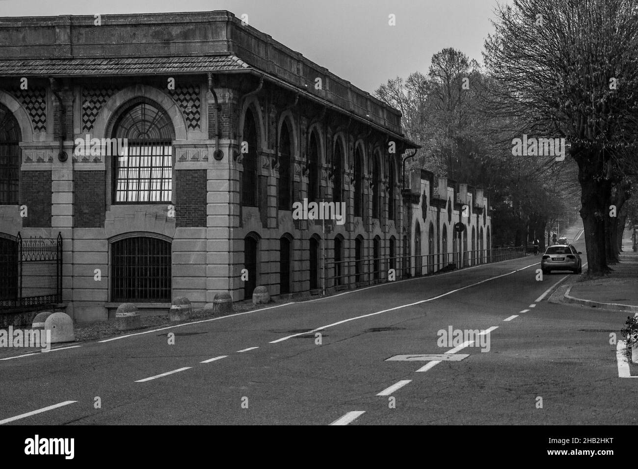 Ancient industrial village with factory unesco reward Stock Photo - Alamy