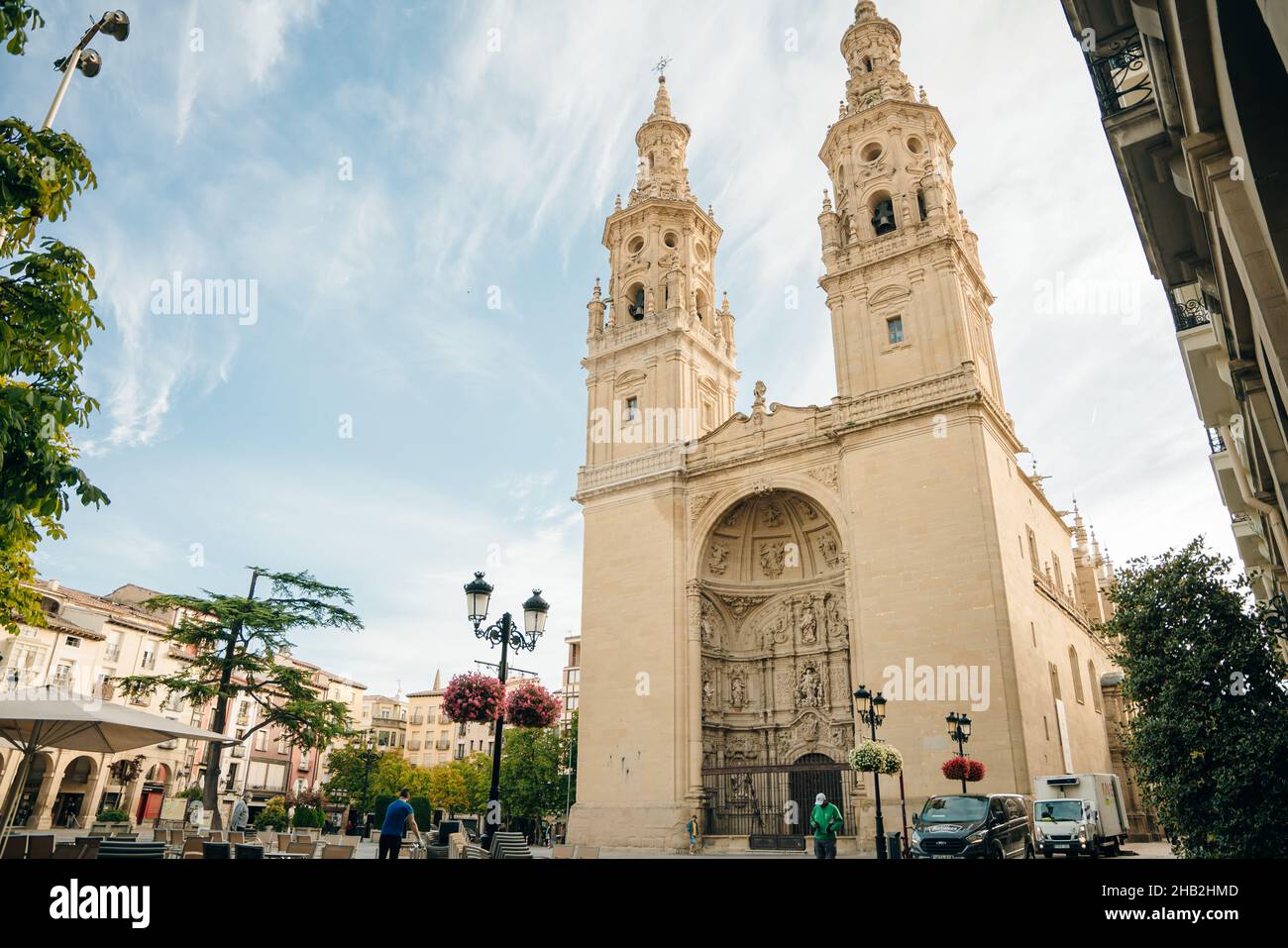 Concatedral de santa maria de la redonda logrono spain hi-res stock ...