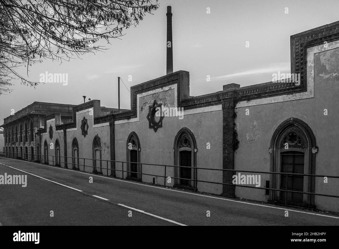 Ancient industrial village with factory unesco reward Stock Photo - Alamy