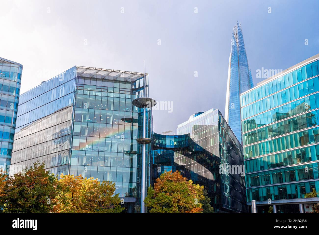 Beautiful close up view of the Shard skyscraper in London, UK Stock ...