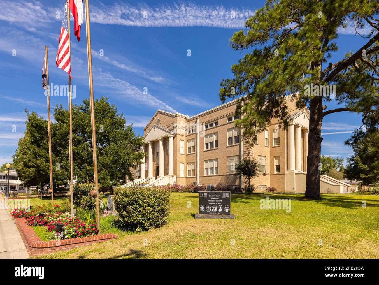 Coldspring, Texas, USA - October 17, 2021: The San Jacinto County ...