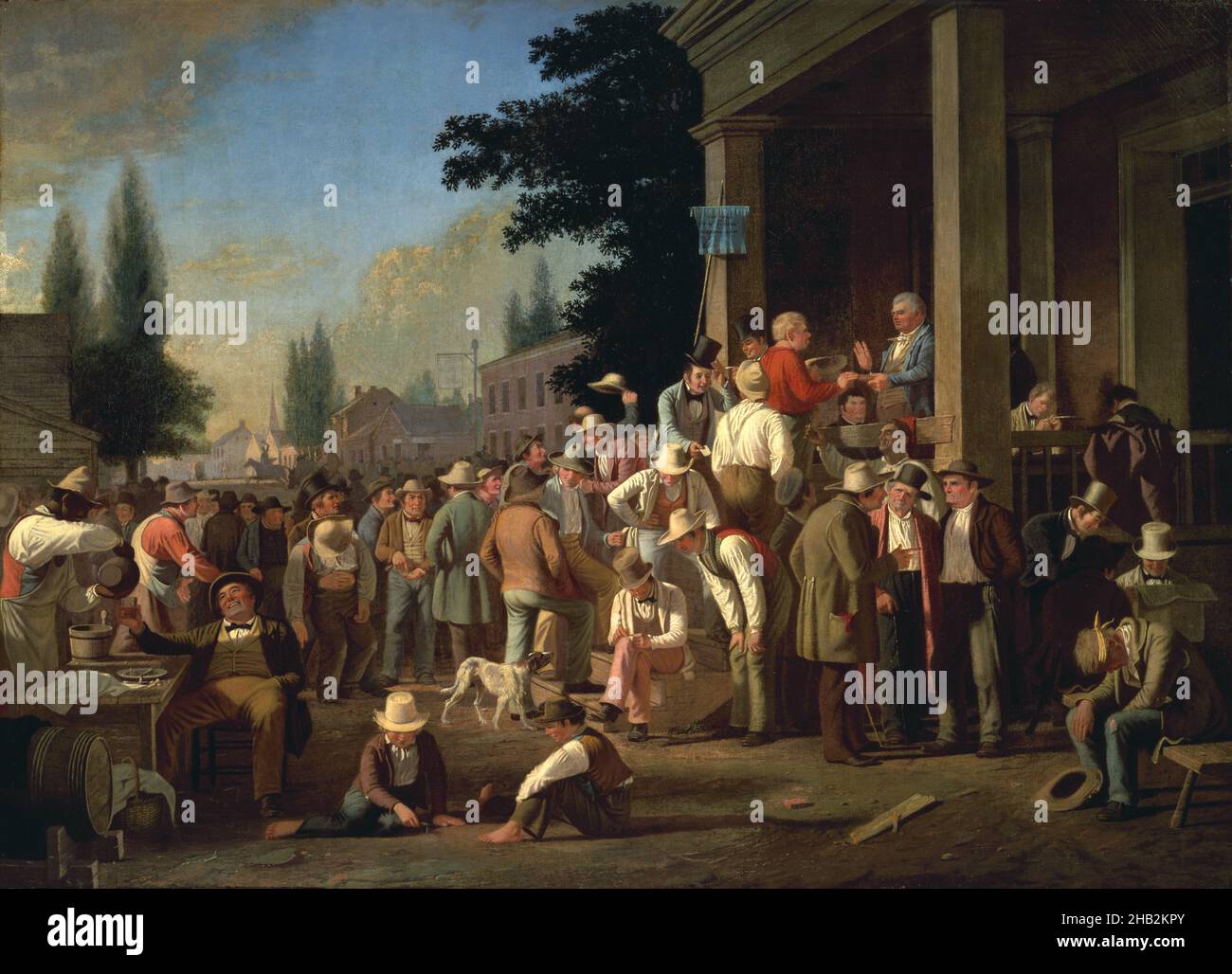 George caleb bingham county election hi-res stock photography and ...