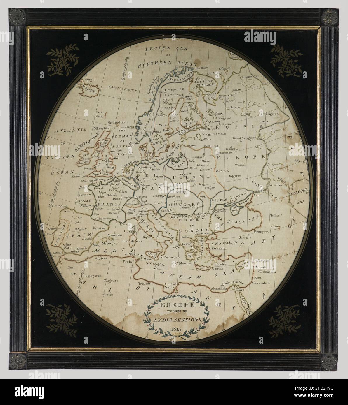 Europe map 19th century hi-res stock photography and images - Alamy