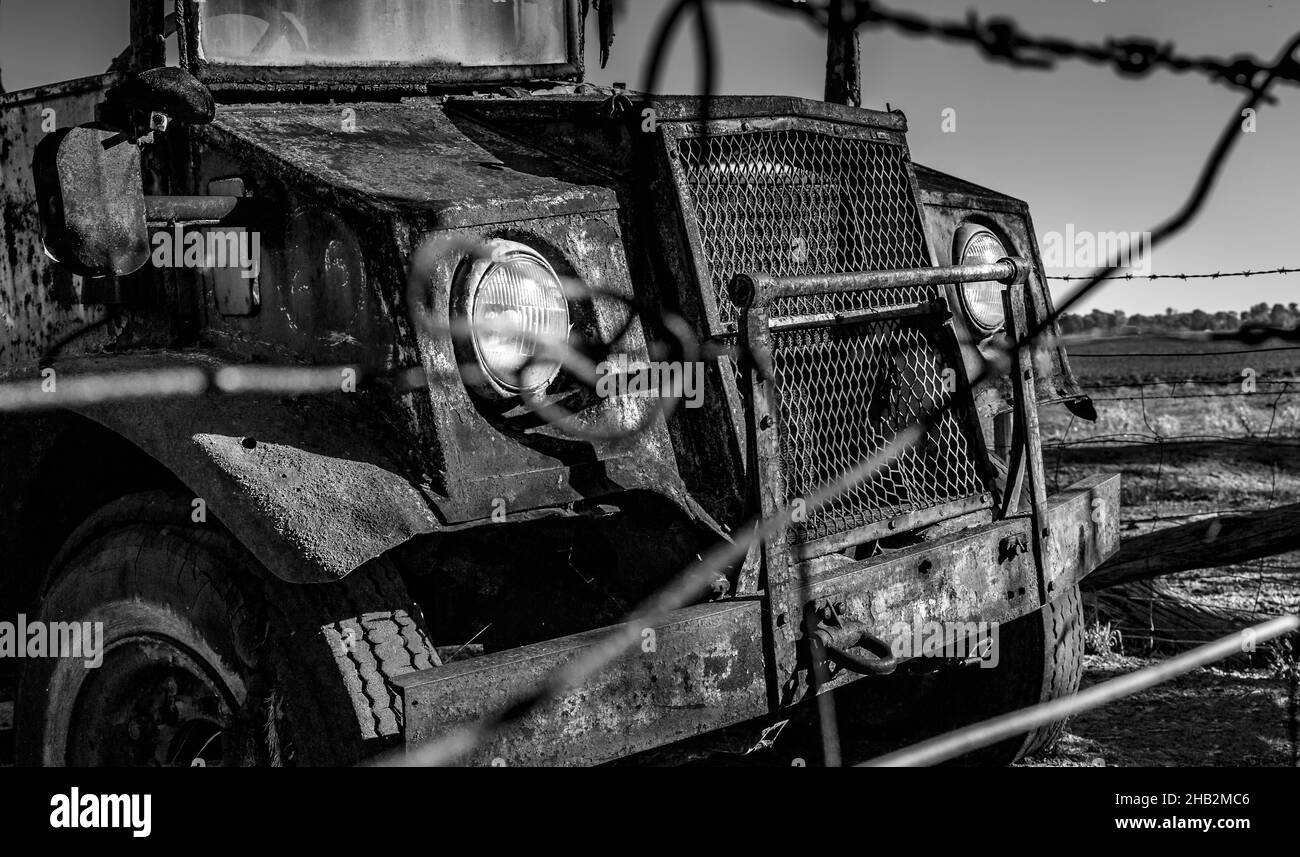 Shot old aged rusty Black and White Stock Photos & Images - Alamy