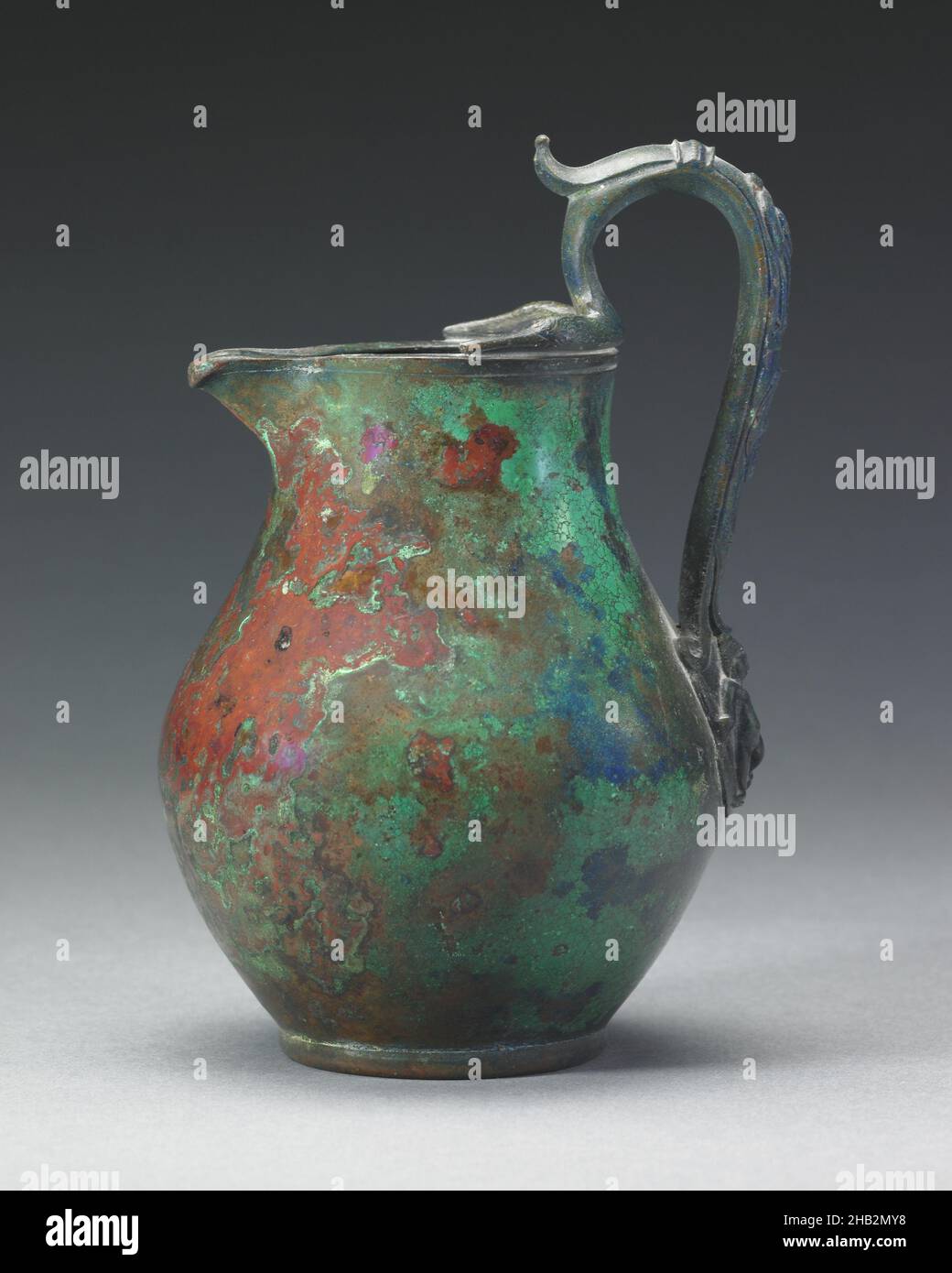 Pitcher, Roman, Imperial period, 27 BC–AD 330, 2nd century, Bronze ...