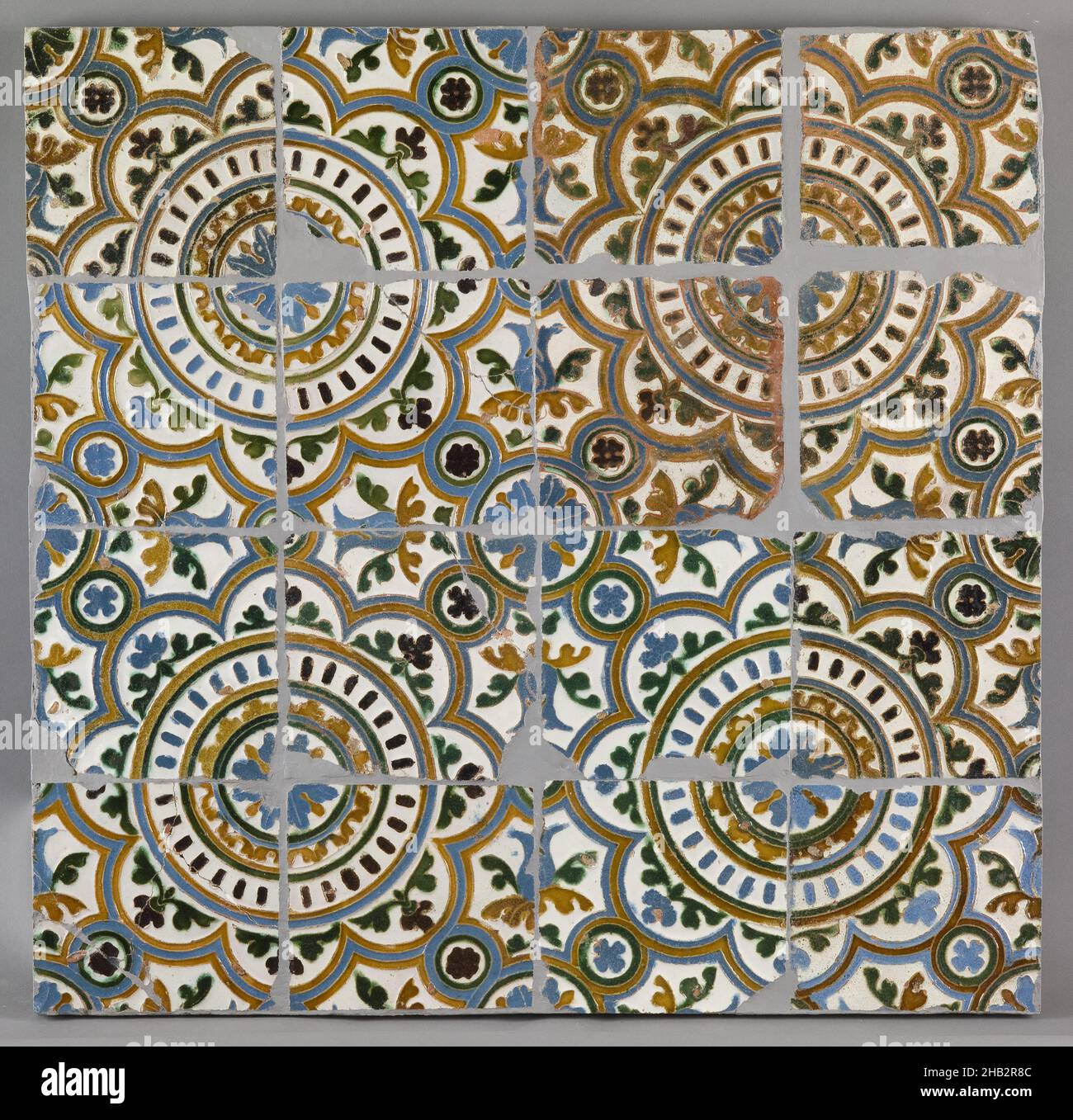 Tiles, Mudéjar, c.1100–c.1499, Spanish, first half 16th century, Glazed ...