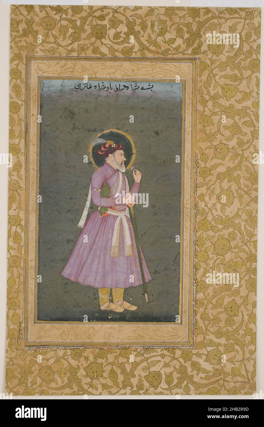 Portrait of Emperor Shah Jahan, Indian, Mughal period, 1526–1858, reign of Shah Jahan, 1627–1657 ...