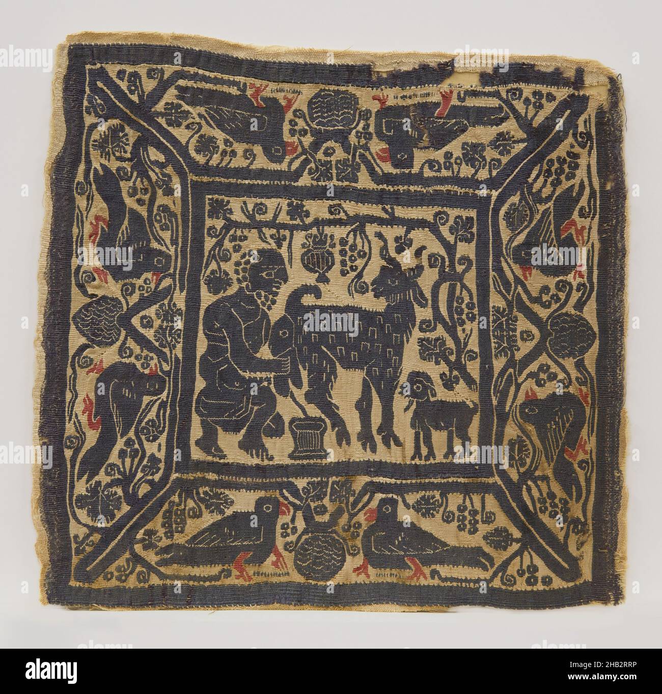 Tapestry with a Shepherd Milking a Goat, Byzantine, 394–1204, 1261–1453 ...