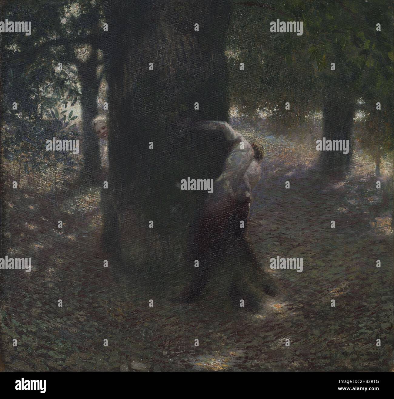 Teasing, Franz von Stuck, German, 1863–1928, 1889, Oil on canvas, Made ...