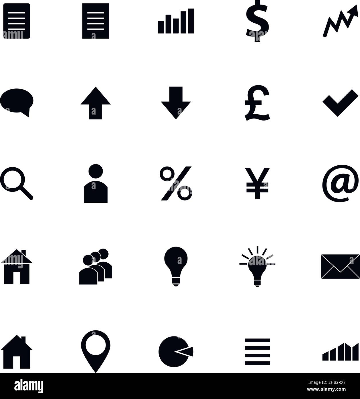 Set of business icons, vector illustration Stock Vector Image & Art - Alamy