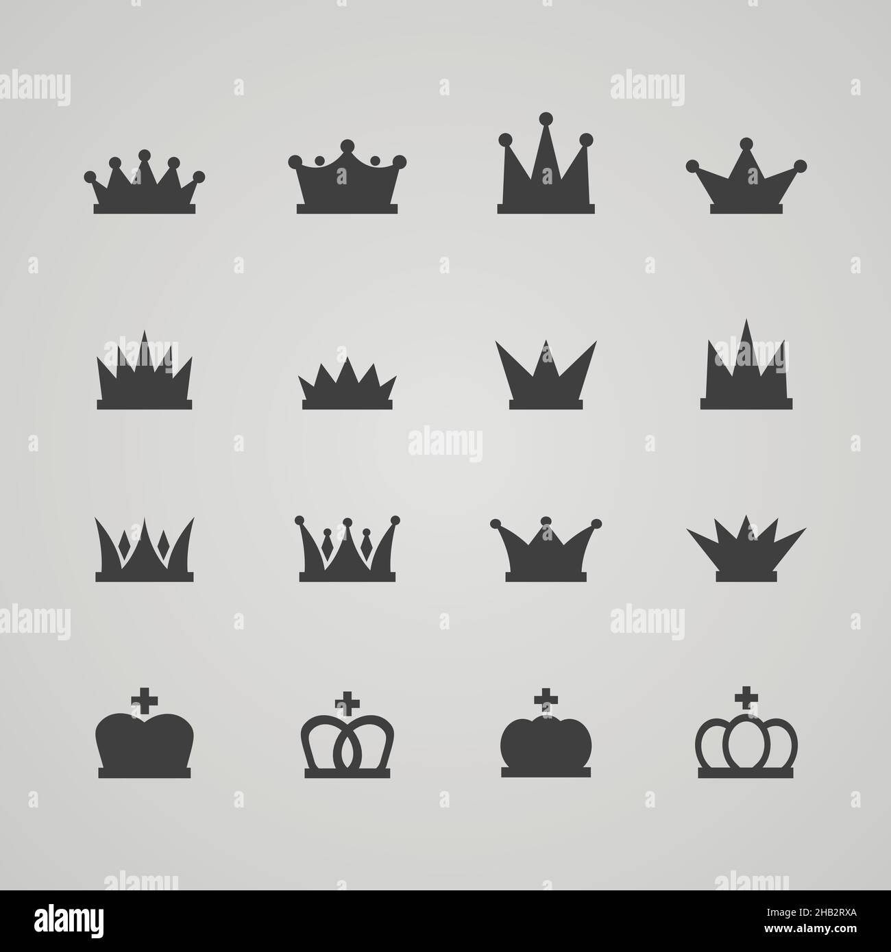 Set of crowns, vector illustration Stock Vector Image & Art - Alamy