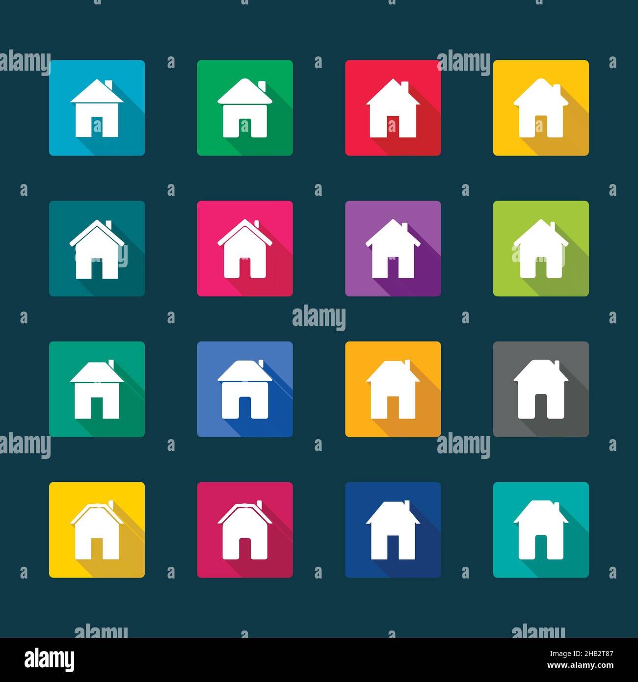 Set of houses icons, vector illustration Stock Vector Image & Art - Alamy