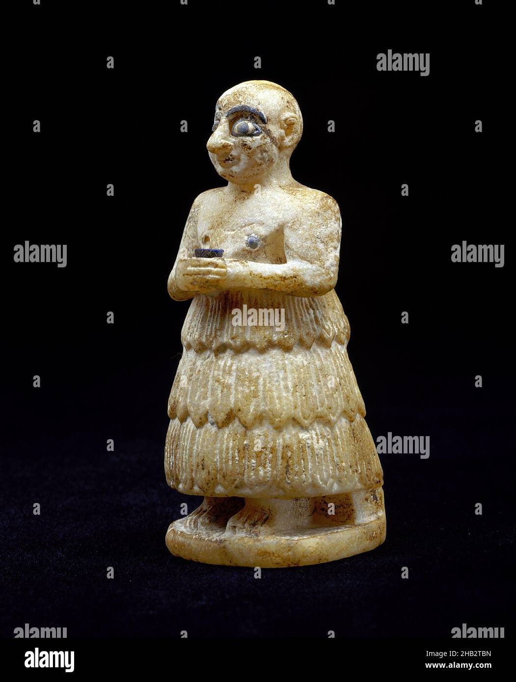 Standing Male Cupbearer, Sumerian, Early Dynastic period (Mesopotamian ...