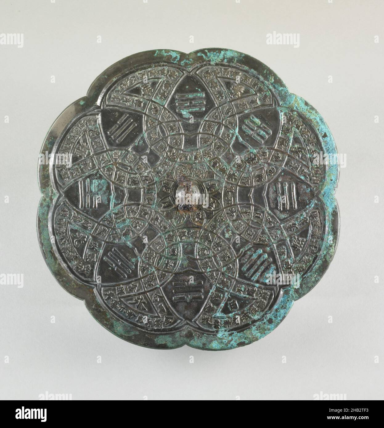 Eight-Lobed Mirror with Design of the Eight Trigrams and Banded ...