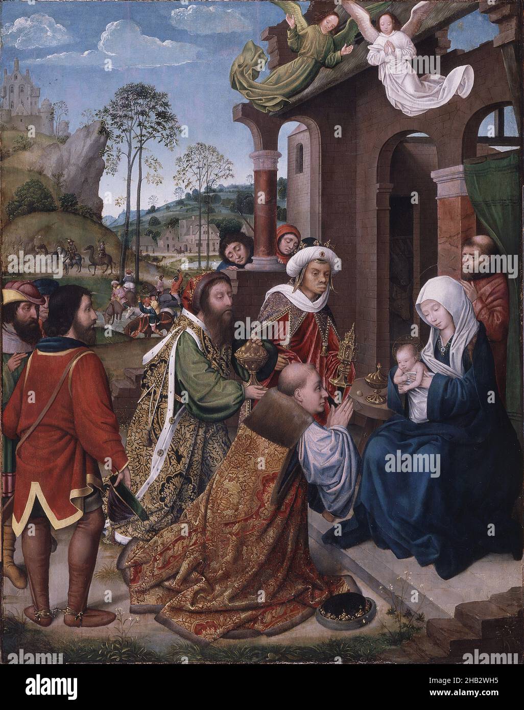 Adoration of the Magi, Follower of Hugo van der Goes, South Netherlandish, c.1440–1482, c.1505 ...