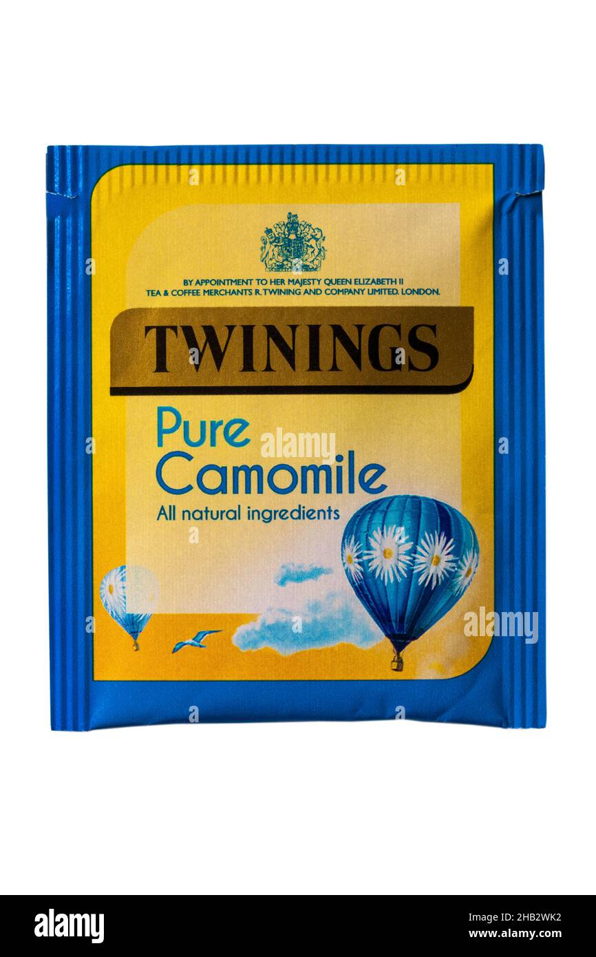 Pure Camomile all natural ingredients teabag tea bag from Twinings ...