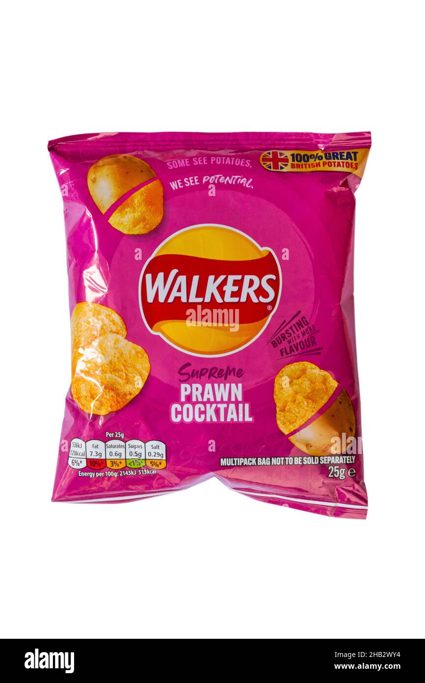 Prawn cocktail flavour potato crisps hi-res stock photography and ...