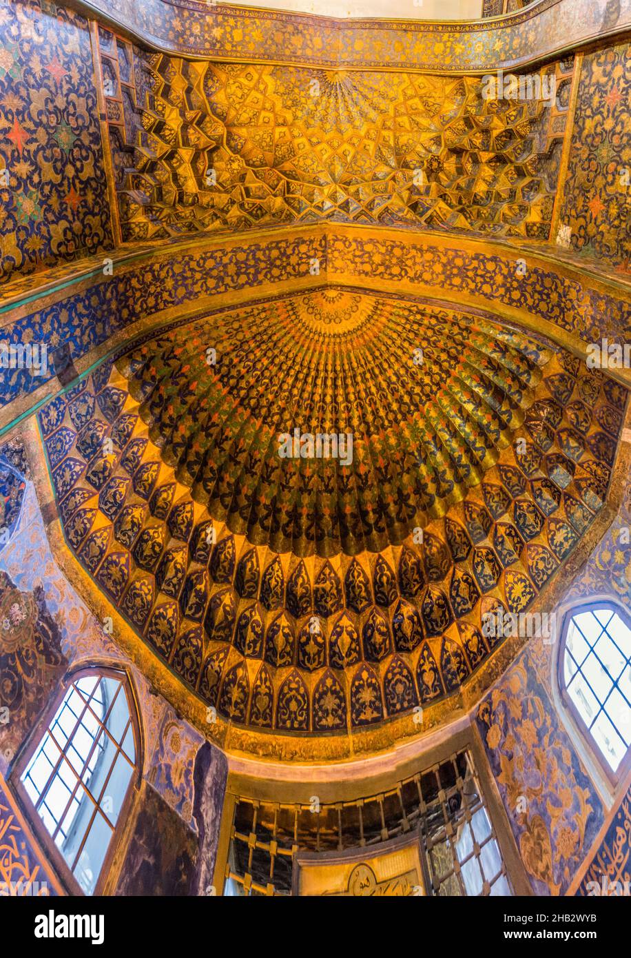 ARDABIL, IRAN - APRIL 10, 2018: Interior of Sheikh Safi Al-Din Ardabili ...