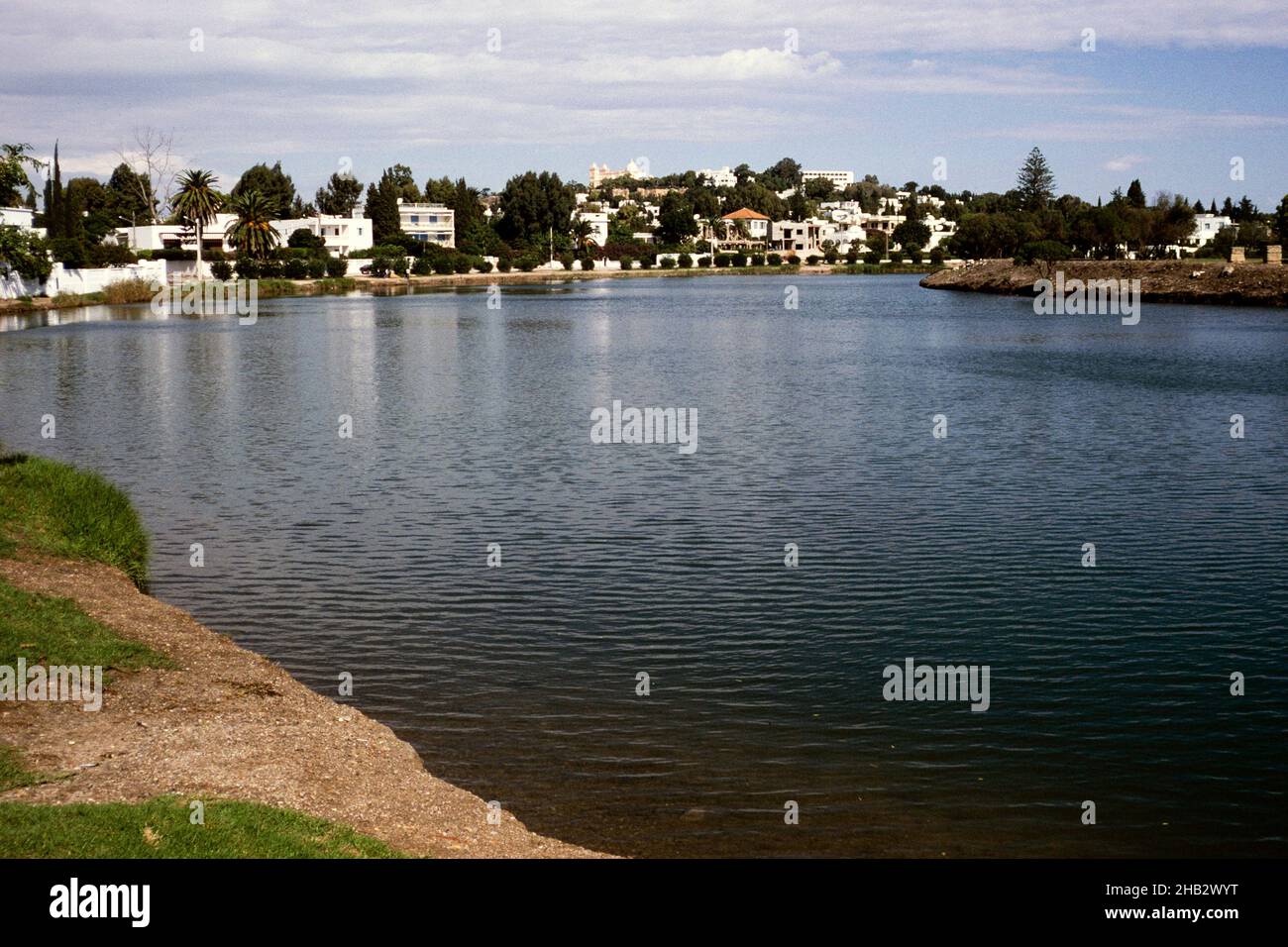 Site of Roman Naval harbour at Carthage, Tunis, Tunisia in 1998 Stock ...