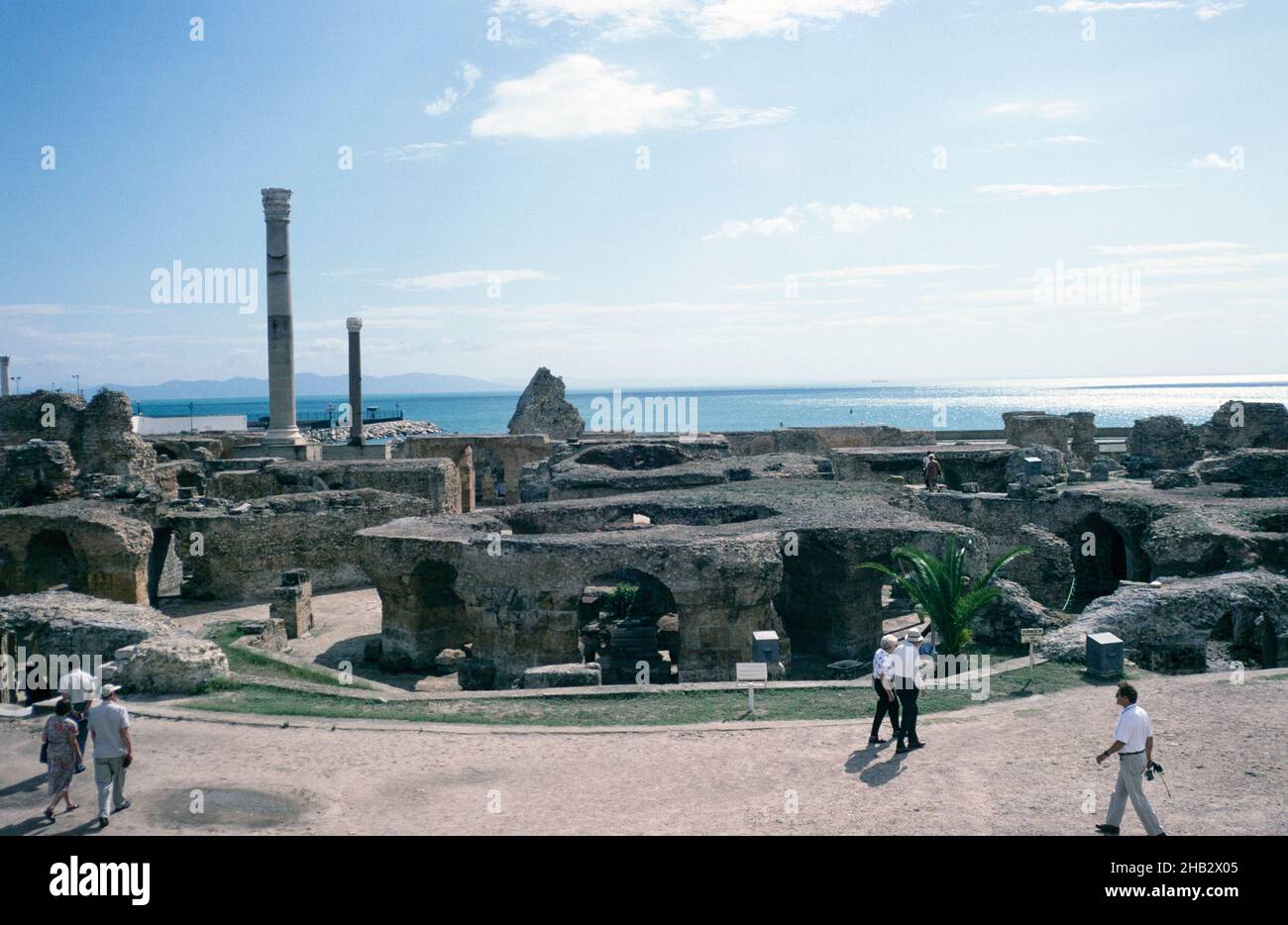 Roman ruins of Antonine baths of Antoninus Pius, at Carthage, Tunis ...