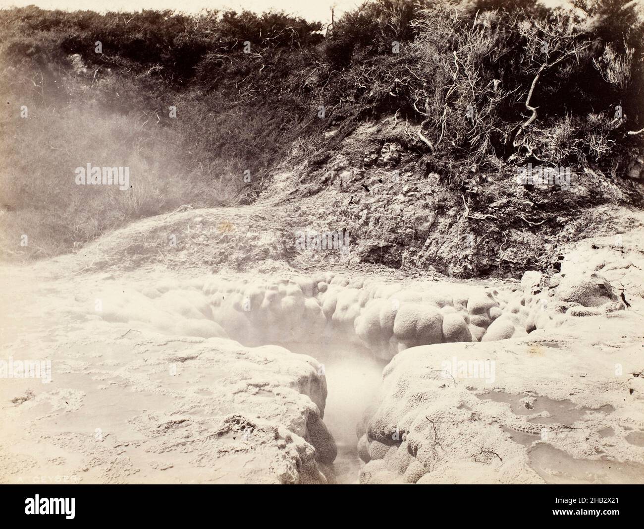 A Geyser, Burton Brothers studio, photography studio, 1876 / 1886 ...
