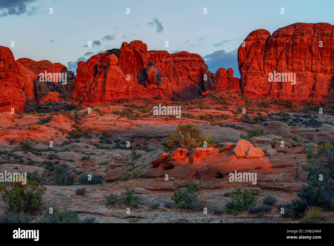 Scenic images of colored rock cliffs within Arches, Bryce Canyon, and ...