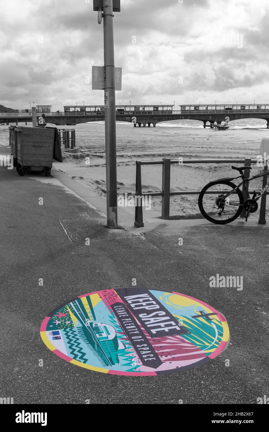 Keep safe leave plenty of space Stock Photo - Alamy