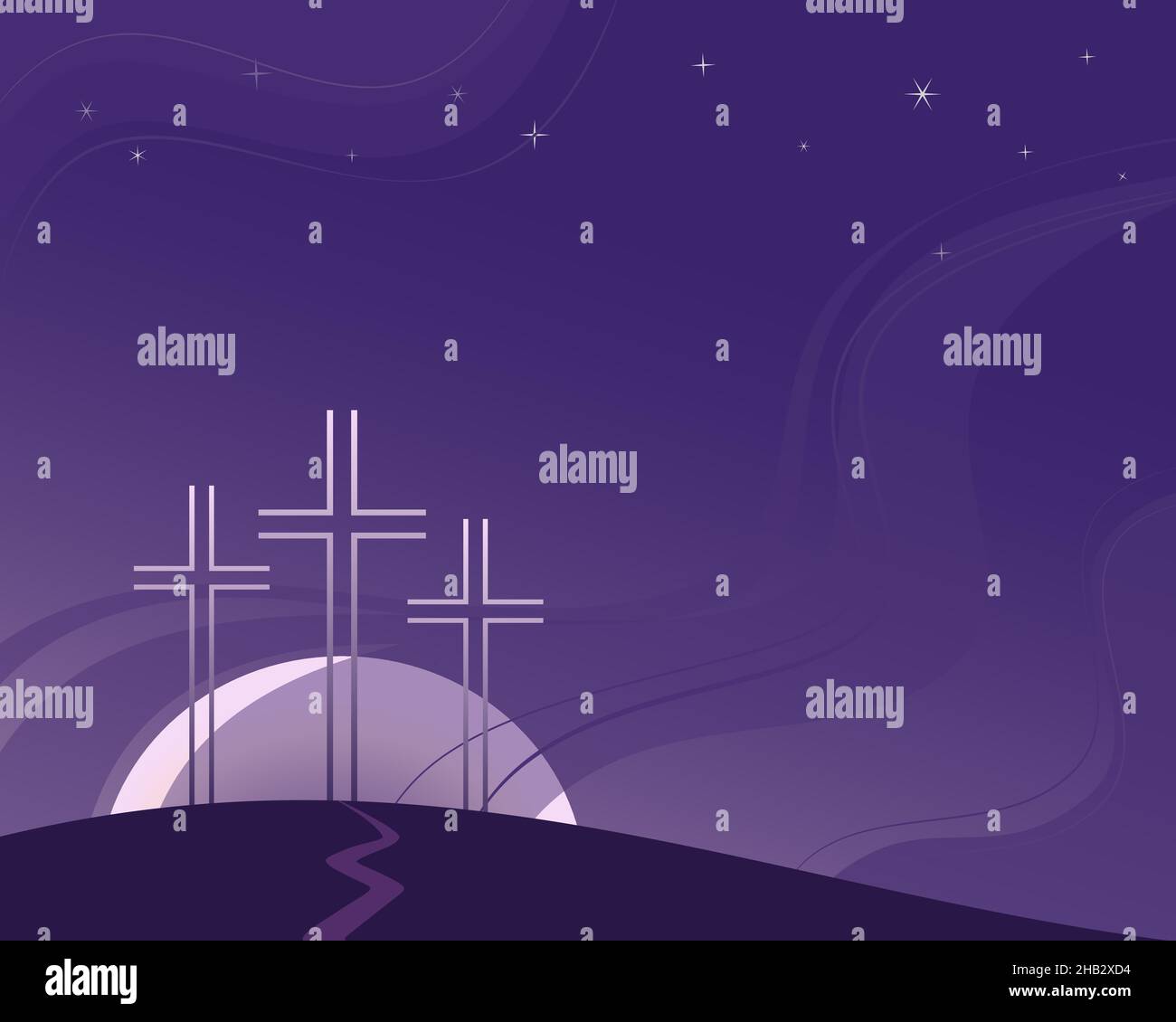 Religious Lenten season flat vector background Stock Vector Image & Art ...