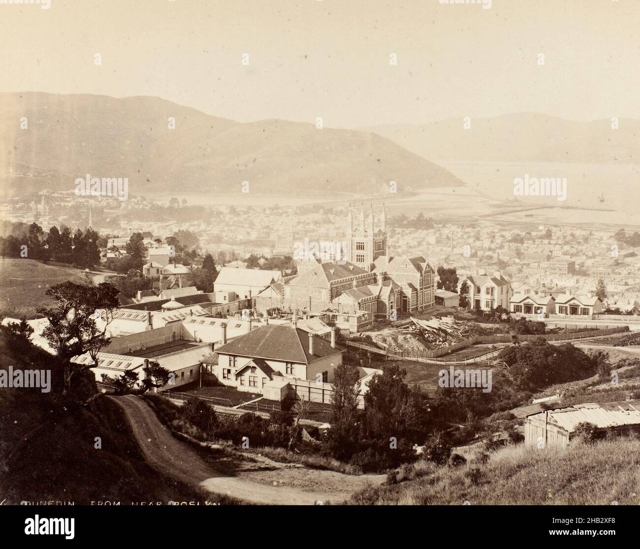 Dunedin from Near Roslyn, Burton Brothers studio, studio, 1800s ...