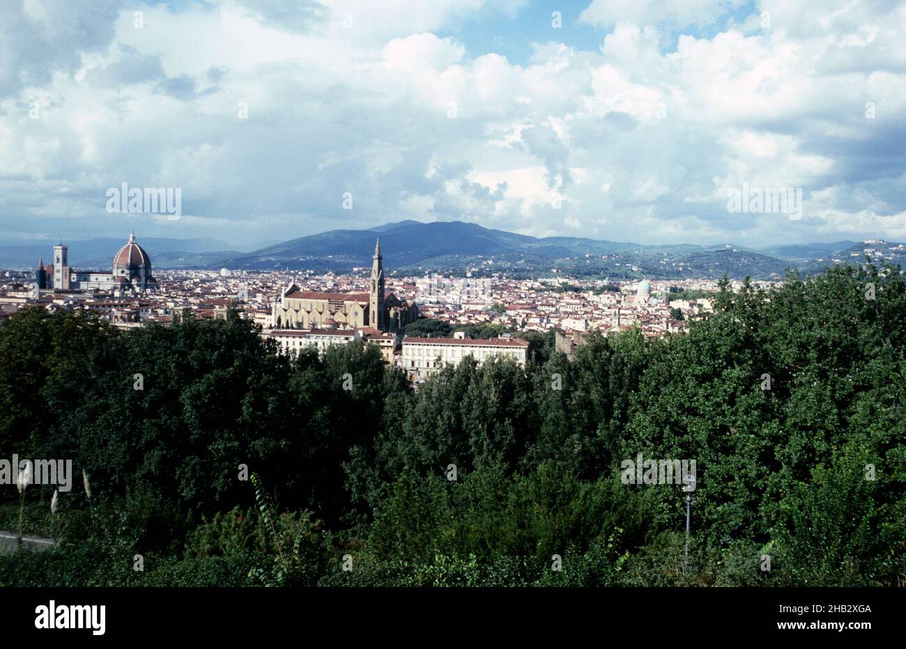 View over the city of Florence, Italy 1998 Stock Photo - Alamy