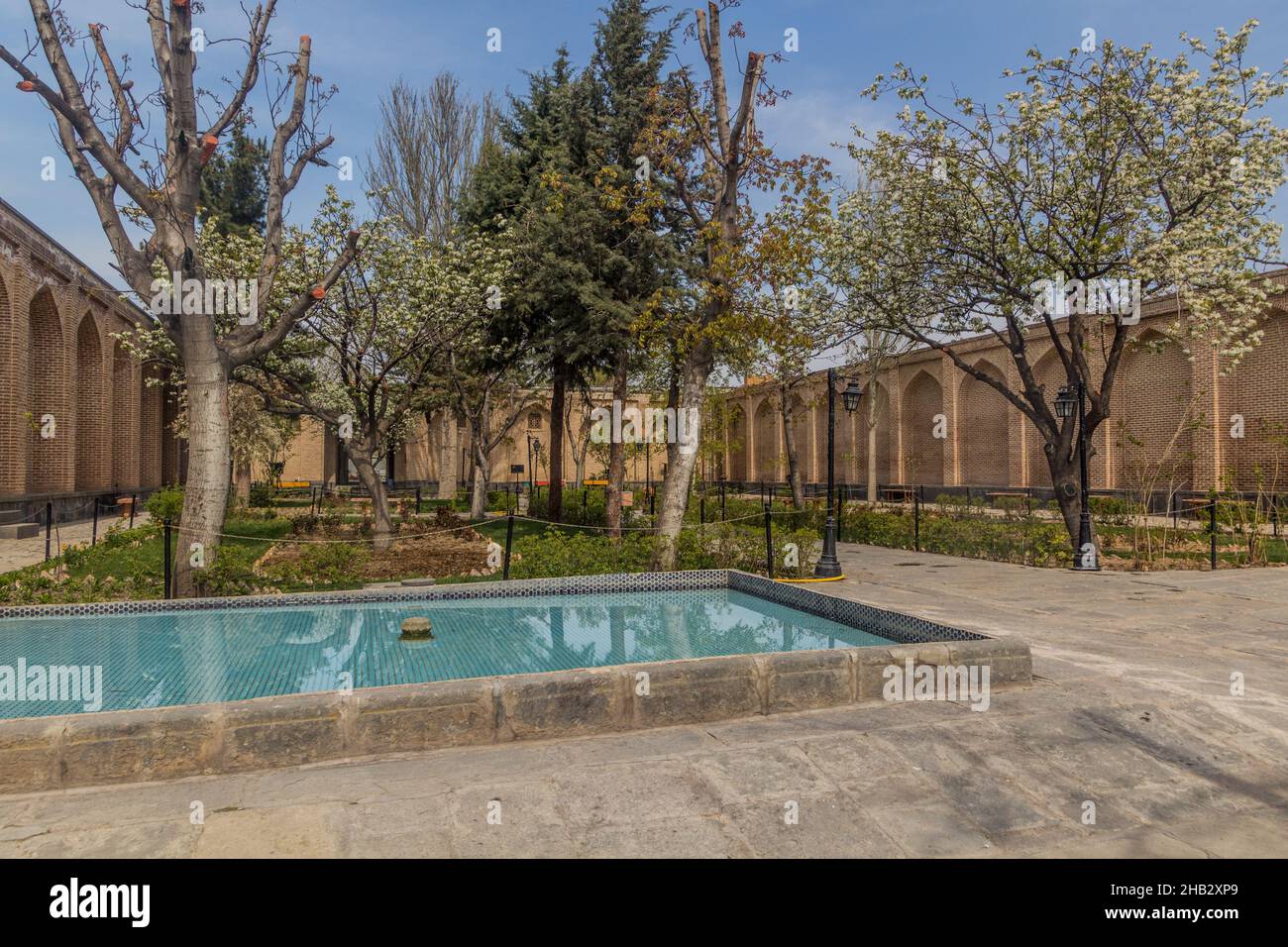 Courtyard of Sheikh Safi Al-Din Ardabili Shrine in Ardabil, Iran Stock ...