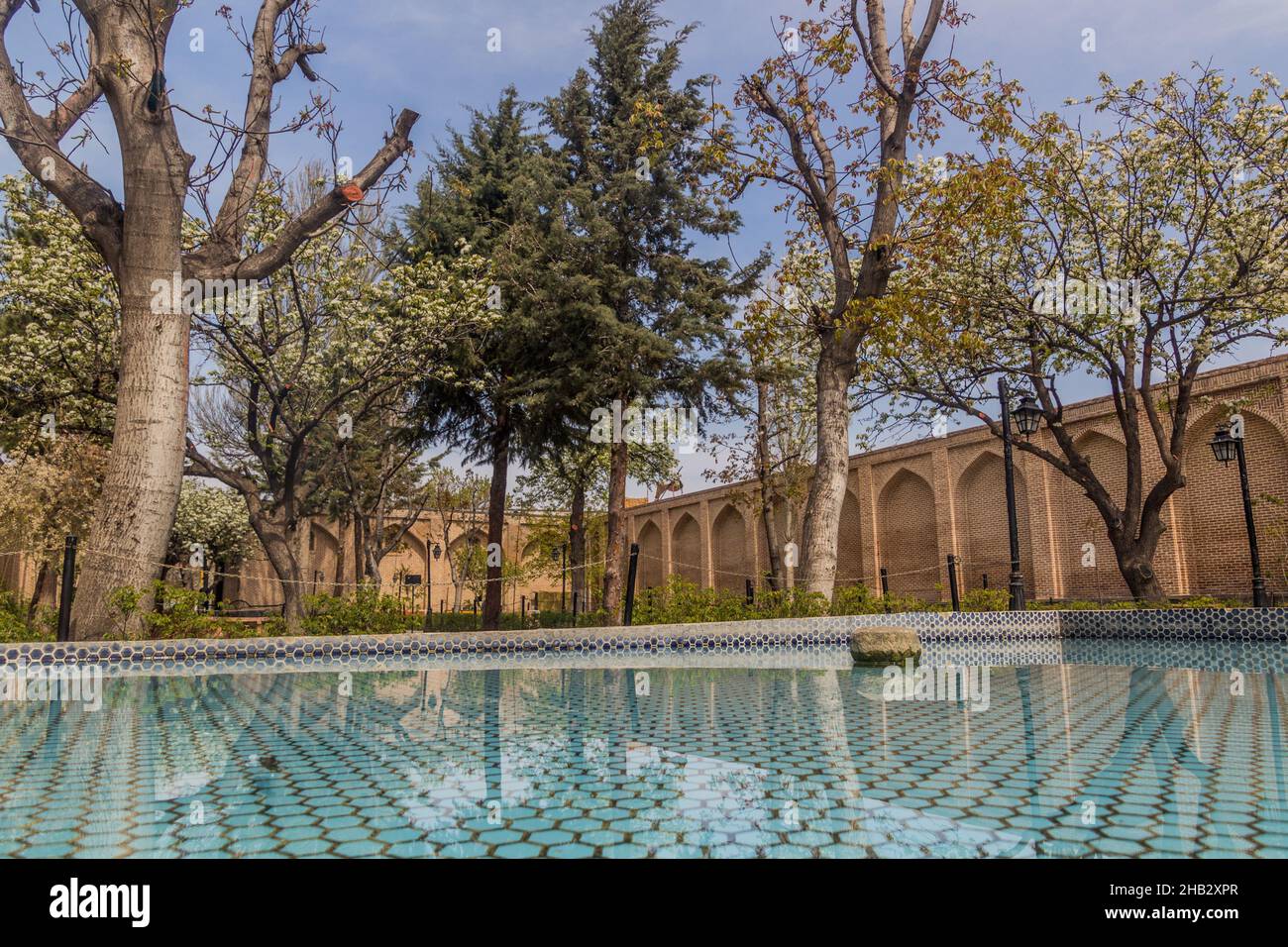 Courtyard of Sheikh Safi Al-Din Ardabili Shrine in Ardabil, Iran Stock ...