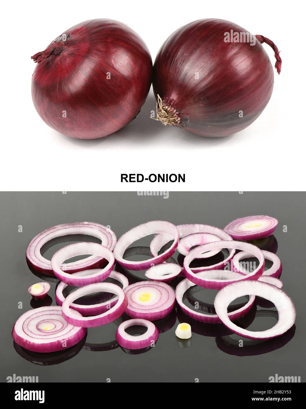 Creative layout made of red onion. High resolution photo. Full depth of ...