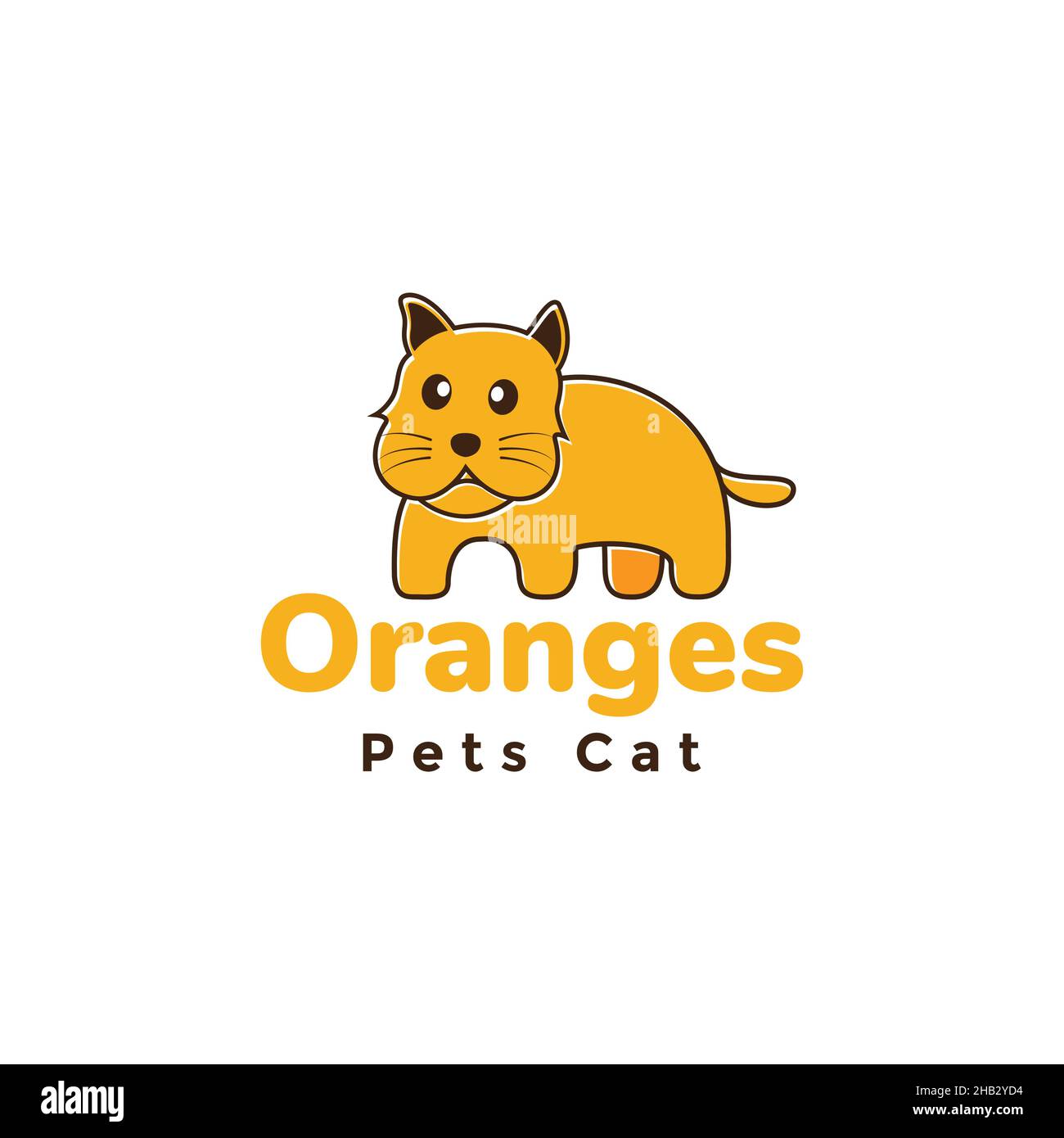 Fat ginger cat Stock Vector Images - Alamy