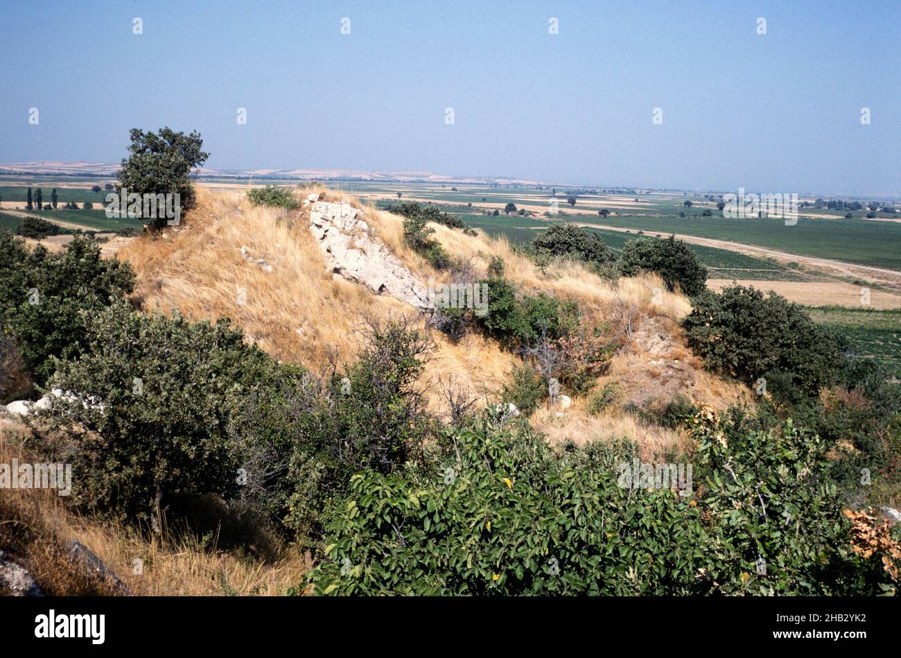 Archaeological site of the ancient city of Troy, Turkey 1997 view ...