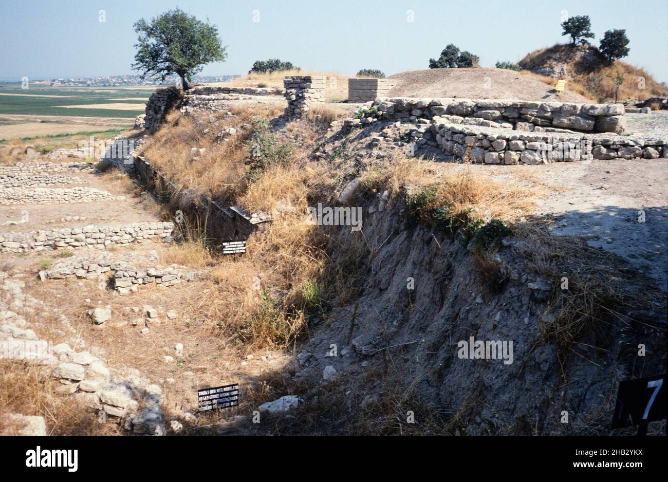 Archaeological site of the ancient city of Troy, Turkey 1997 trench ...
