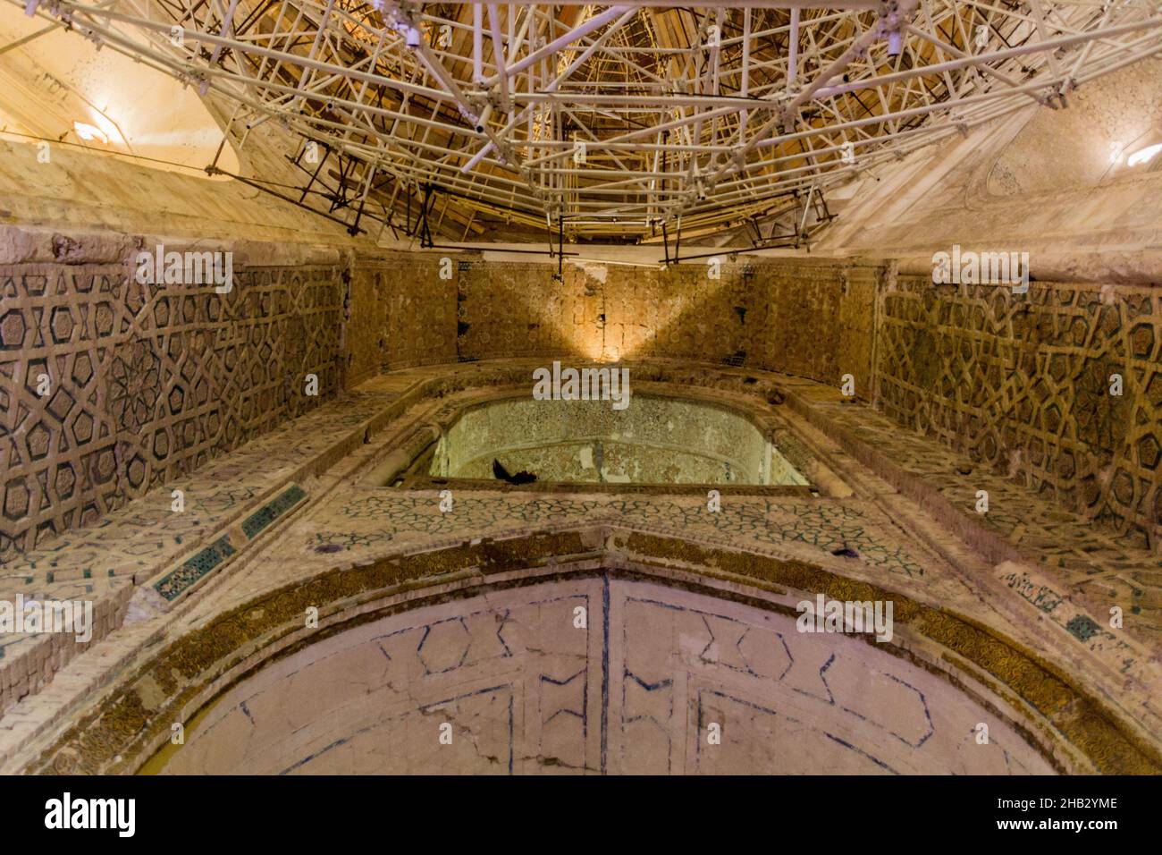 SOLTANIYEH, IRAN - APRIL 13, 2018: Scaffolding in the Dome of ...