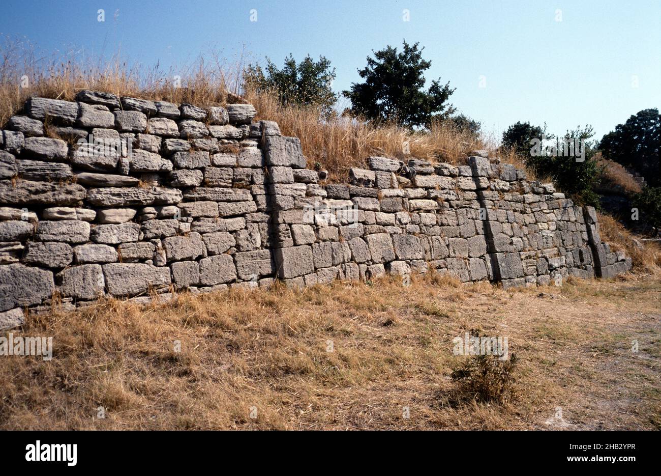 Archaeological site of the ancient city of Troy, Turkey 1997 base for ...