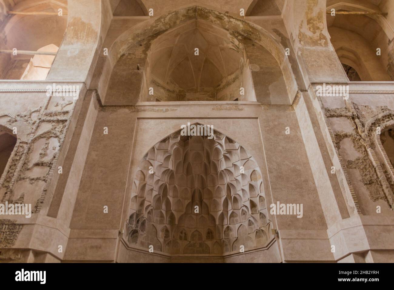 SOLTANIYEH, IRAN - APRIL 13, 2018: Interior of the Dome of Soltaniyeh ...