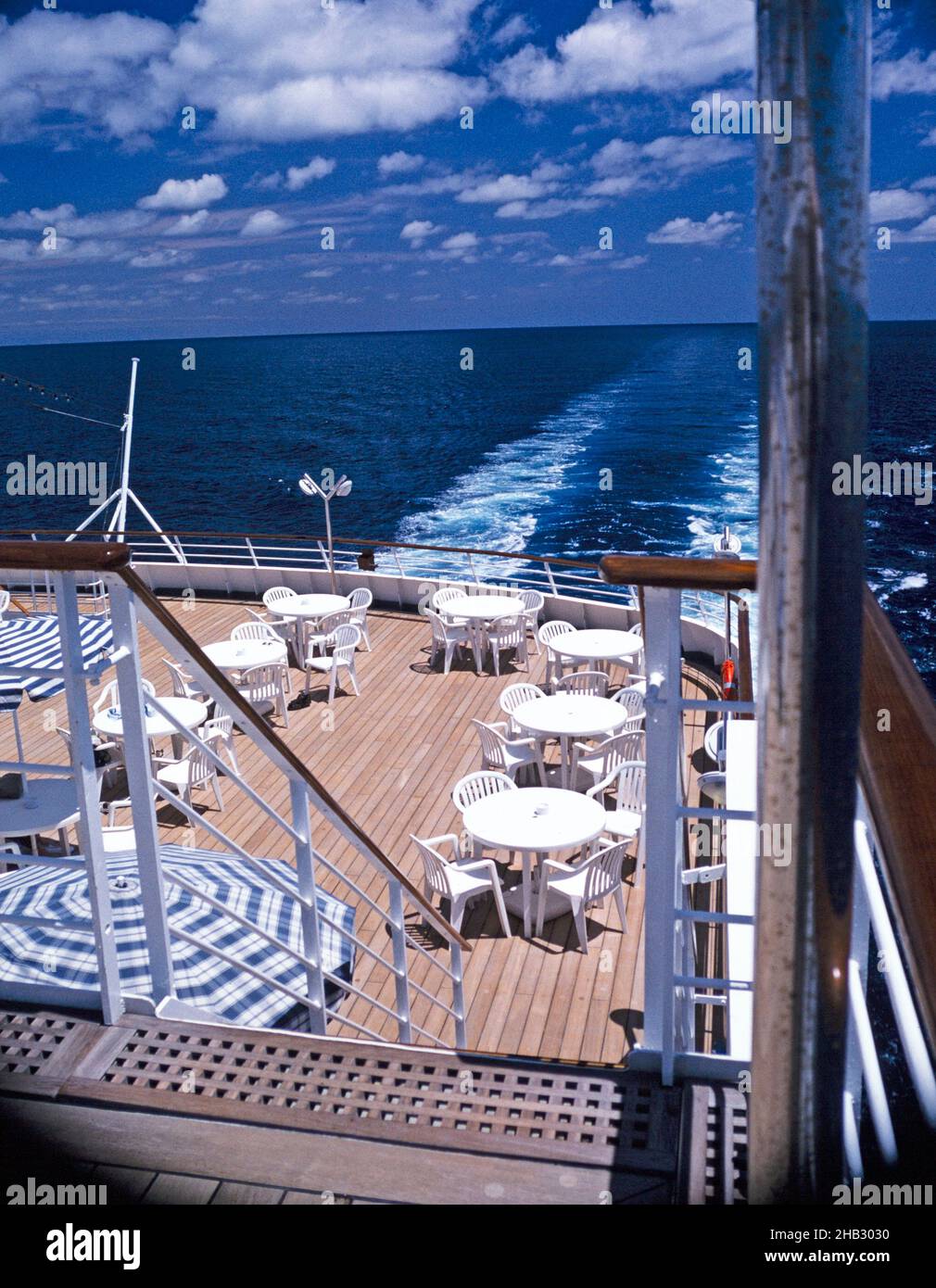 Onboard MV Minerva cruise ship Swan Hellenic holiday cruises deck and ...