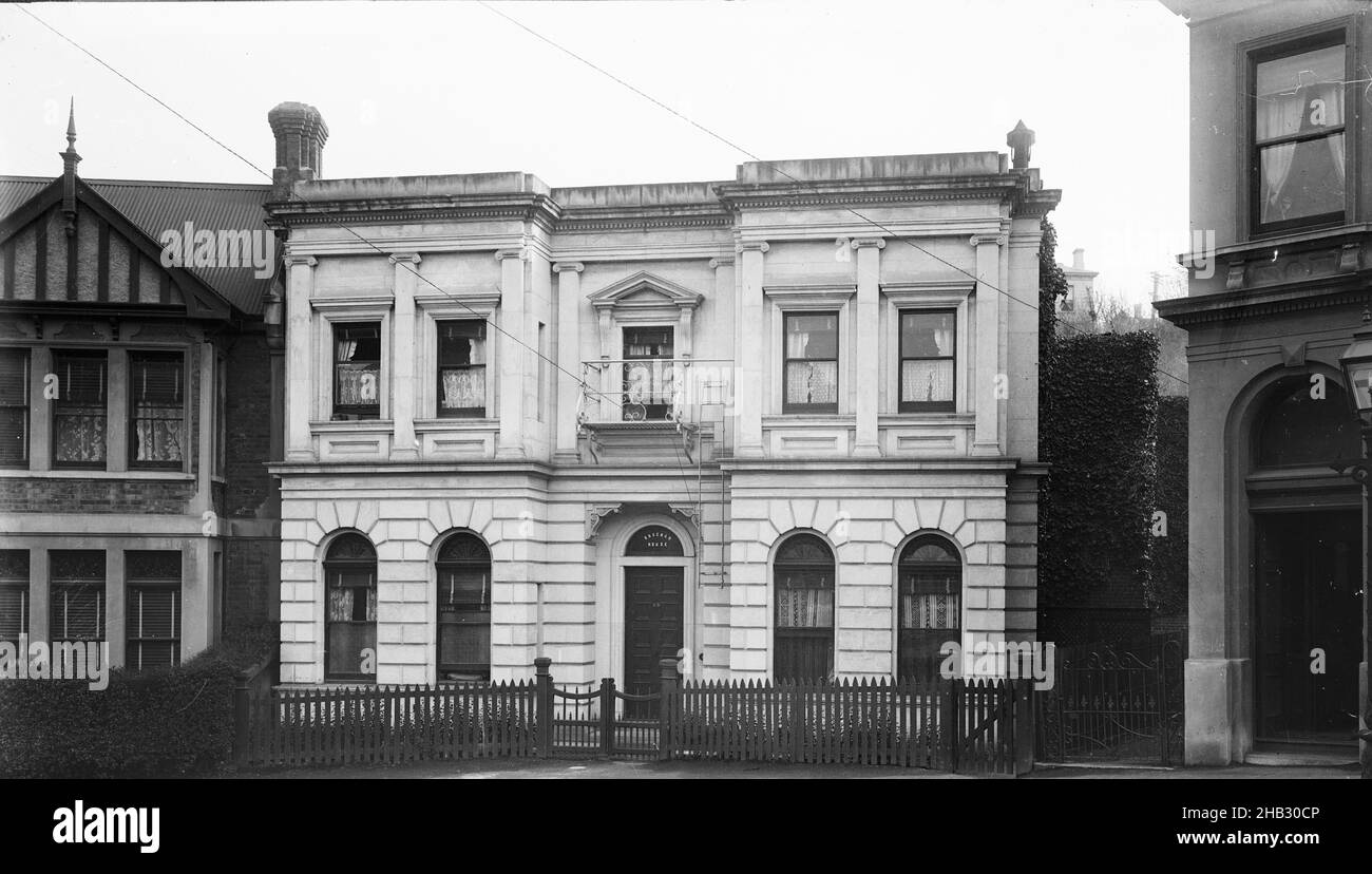Braemar House, Muir & Moodie studio, photography studio, Dunedin, black ...