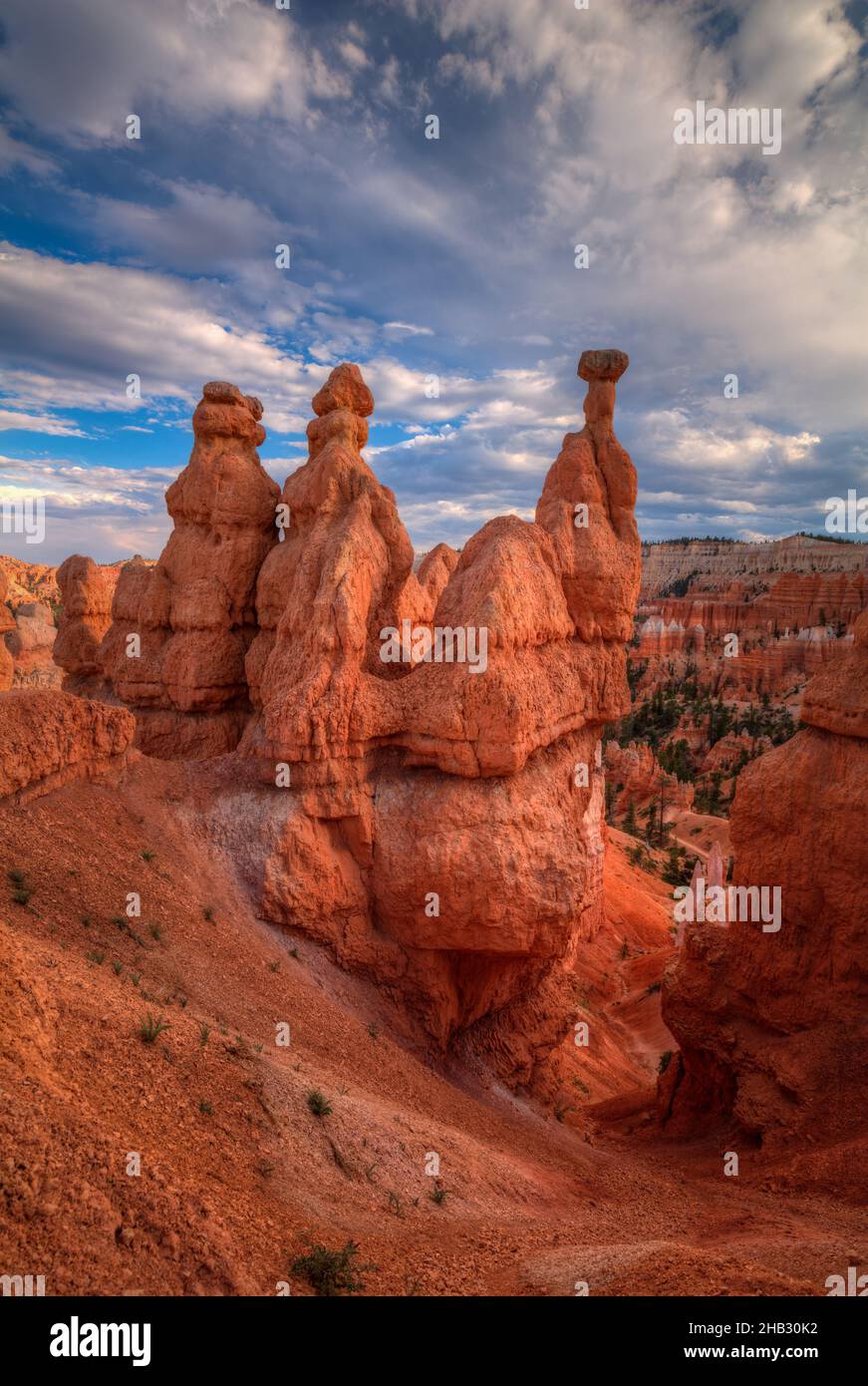 Scenic images of colored rock cliffs within Arches, Bryce Canyon, and ...